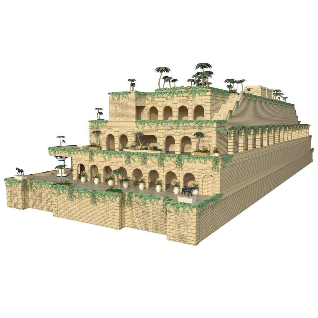 3D Hanging Gardens Babylon Model - TurboSquid 1218731