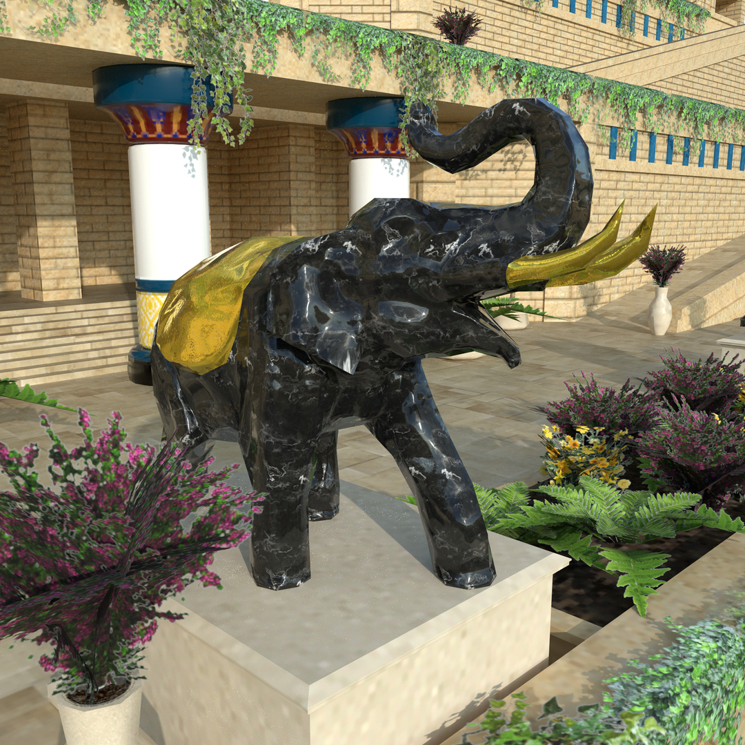 3D hanging gardens babylon model - TurboSquid 1218731