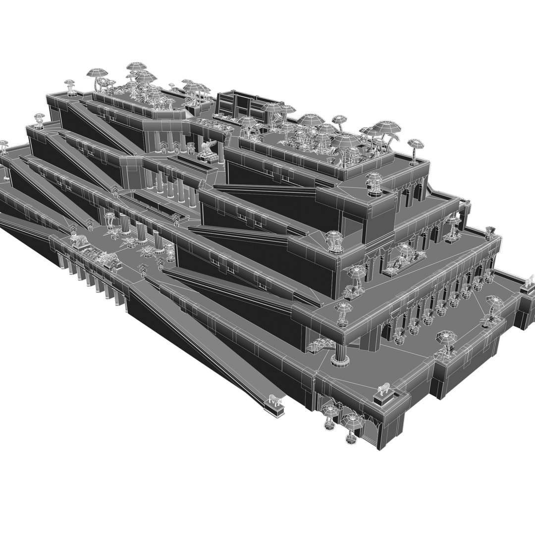3D Hanging Gardens Babylon Model - TurboSquid 1218731