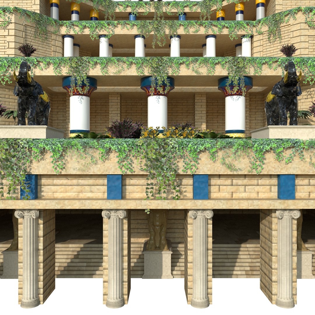 3D Hanging Gardens Babylon Model - TurboSquid 1218731