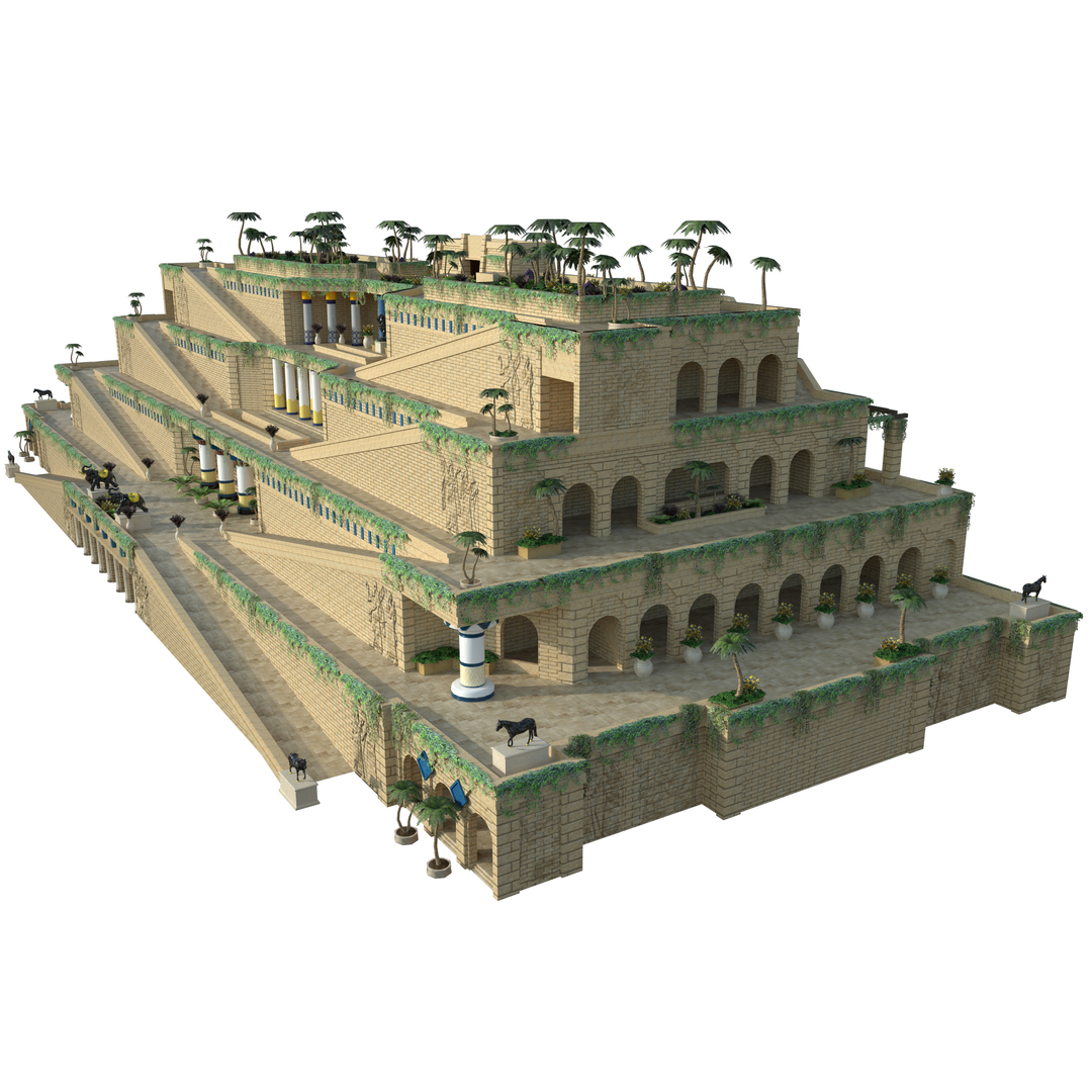 3D hanging gardens babylon model - TurboSquid 1218731