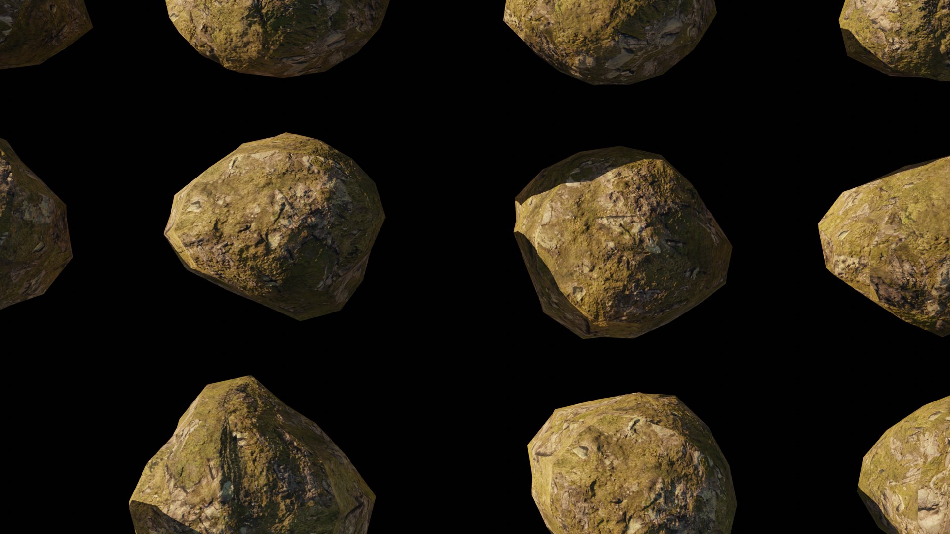 3D Rock Low-poly With Texture - TurboSquid 2030957