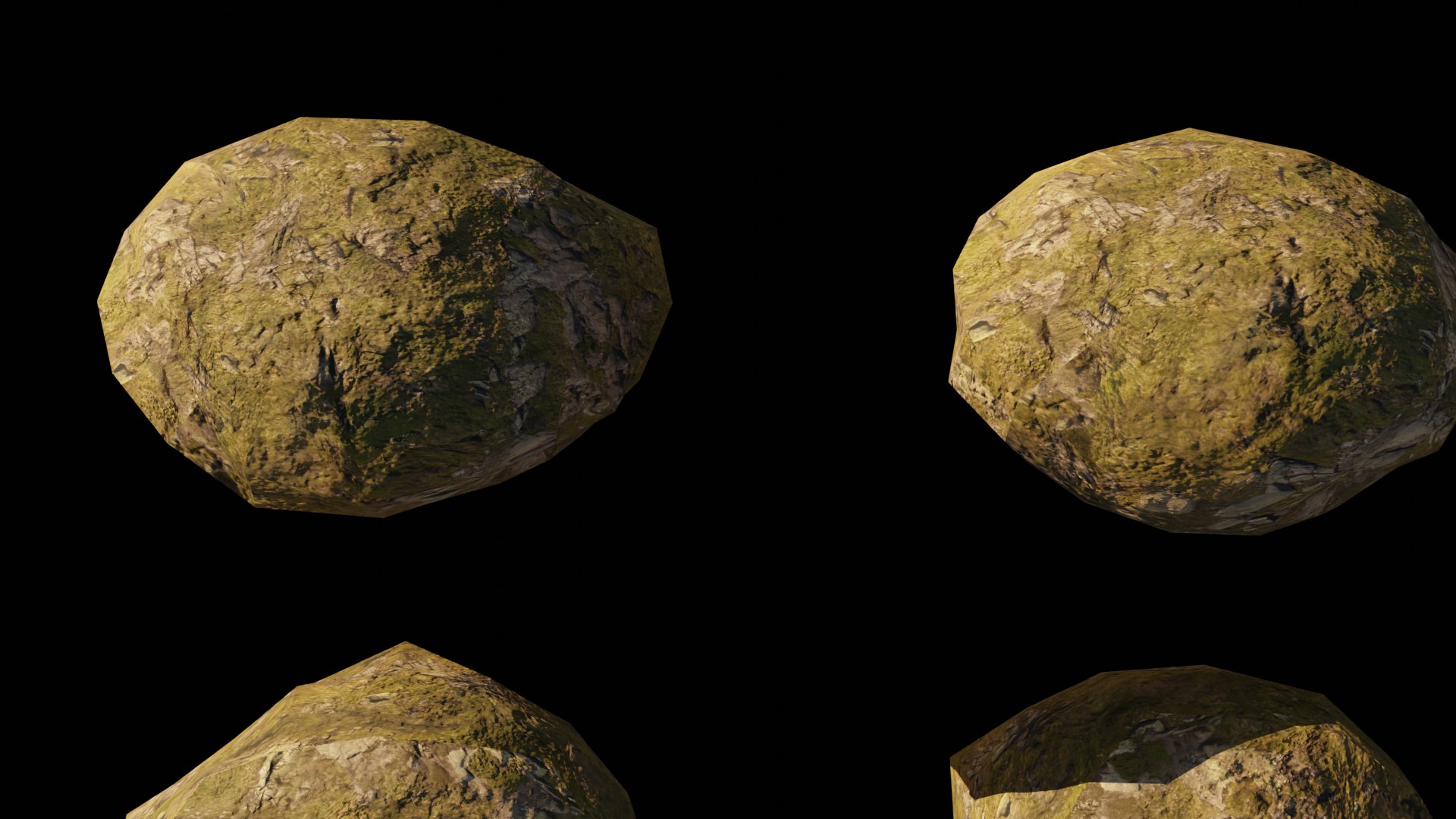 3D Rock Low-poly With Texture - TurboSquid 2030957