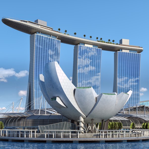 modelo 3d Singapur Marina Bay Sands MBS - TurboSquid 1162925