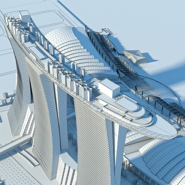 싱가포르 마리나 베이 샌즈 MBS 3D 모델 - TurboSquid 1162925