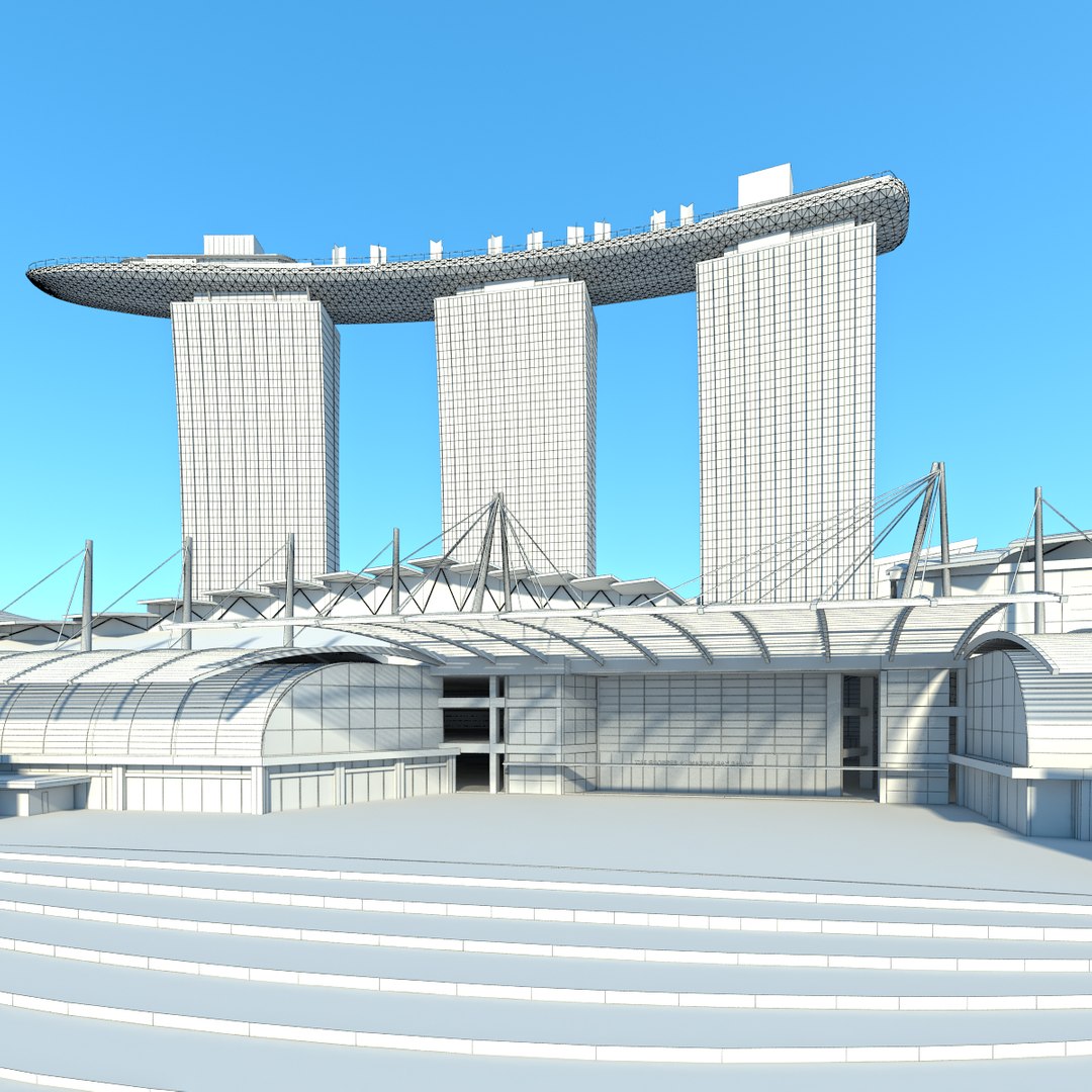 3D model marina bay sands mbs - TurboSquid 1162925