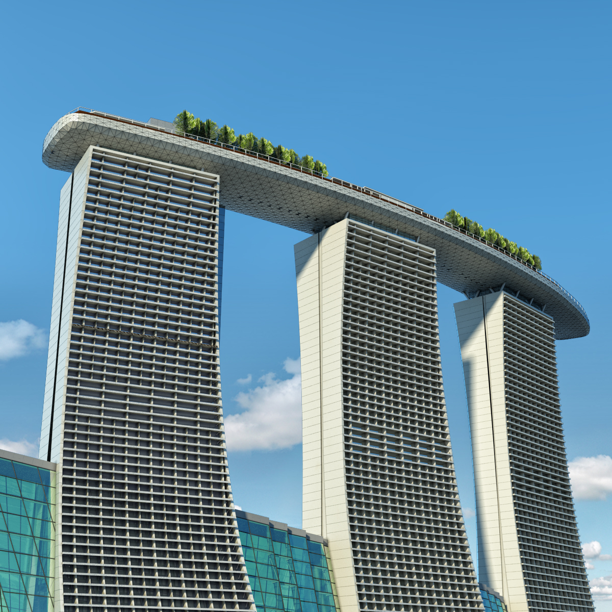 3D model marina bay sands mbs - TurboSquid 1162925