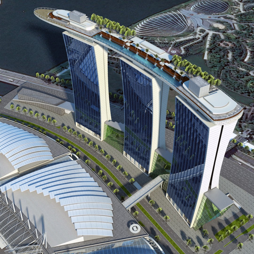 3D model marina bay sands mbs - TurboSquid 1162925
