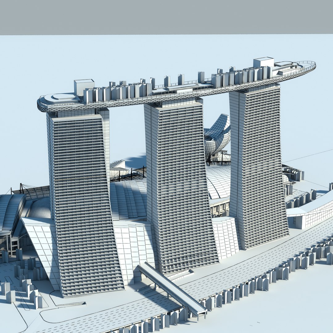3D model marina bay sands mbs - TurboSquid 1162925