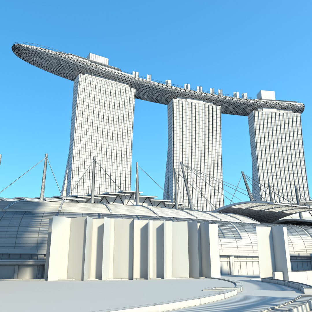 3D model marina bay sands mbs - TurboSquid 1162925