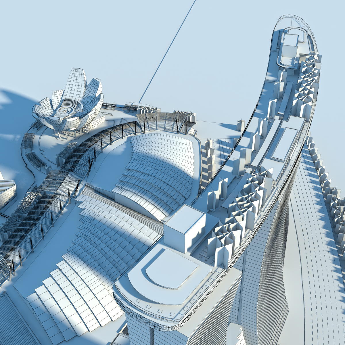 3D model marina bay sands mbs - TurboSquid 1162925