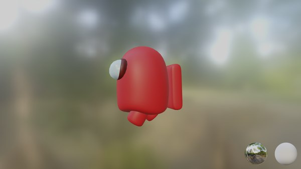 3D Among us - red - TurboSquid 2029702