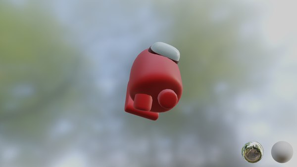 3D Among us - red - TurboSquid 2029702