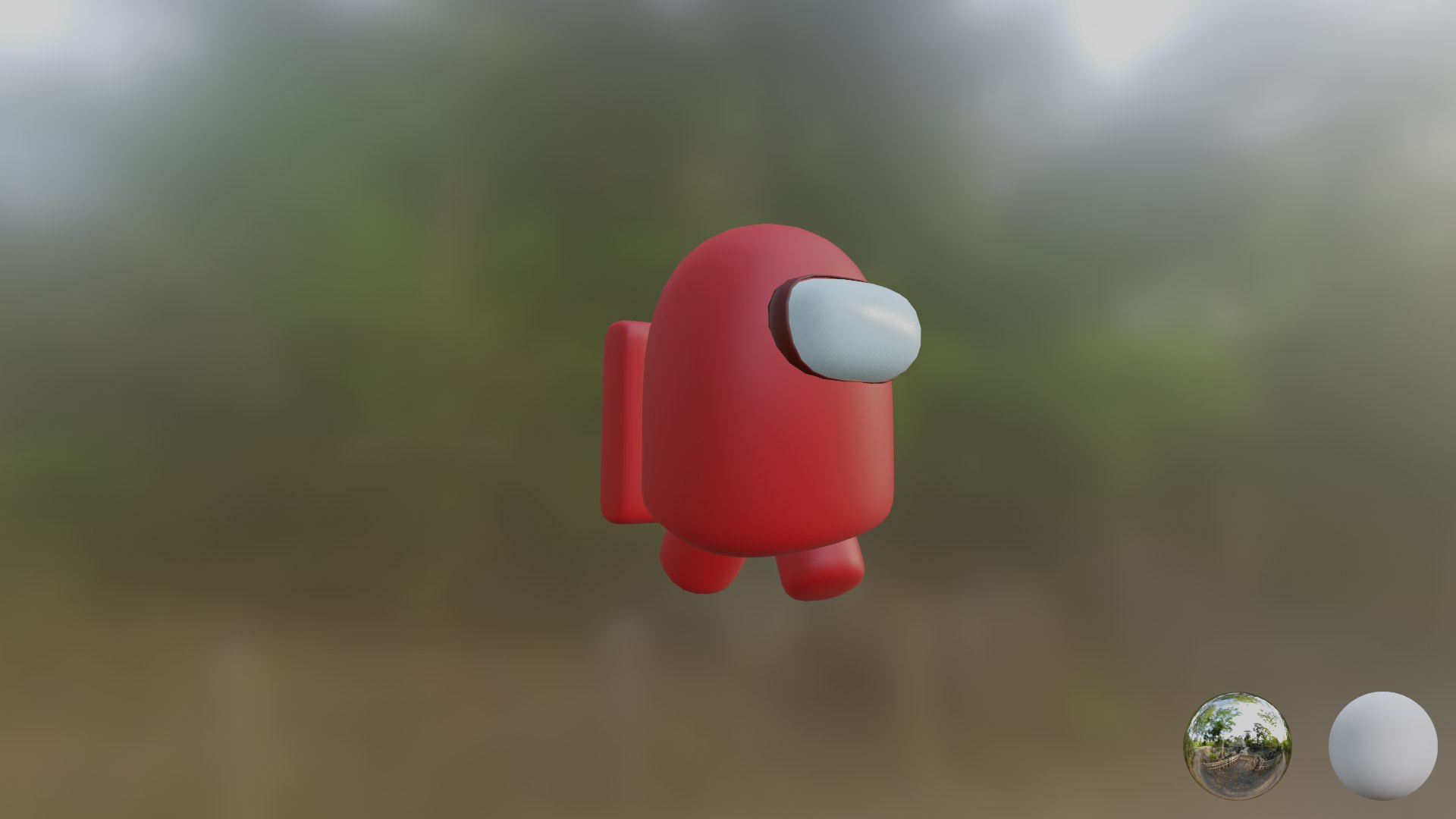 3D Among us - red - TurboSquid 2029702
