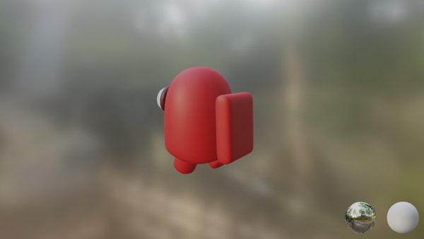 3D Among us - red - TurboSquid 2029702