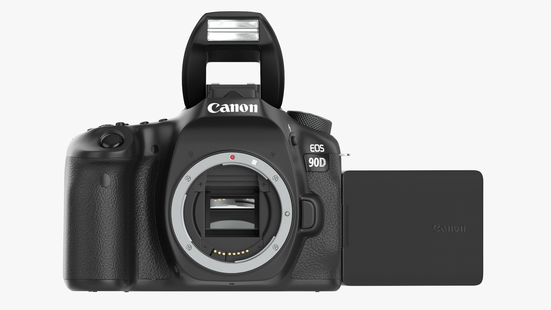 Canon EOS 90D DSLR camera body open 3D model - TurboSquid 1716041