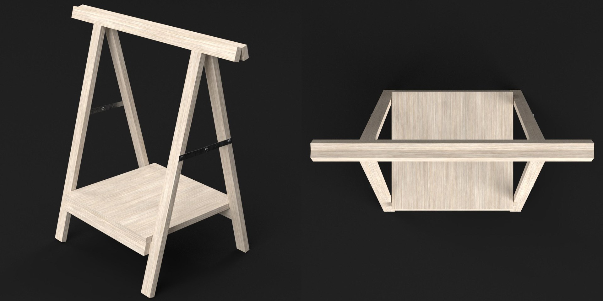 3D Trestle Support 2 - TurboSquid 1998982