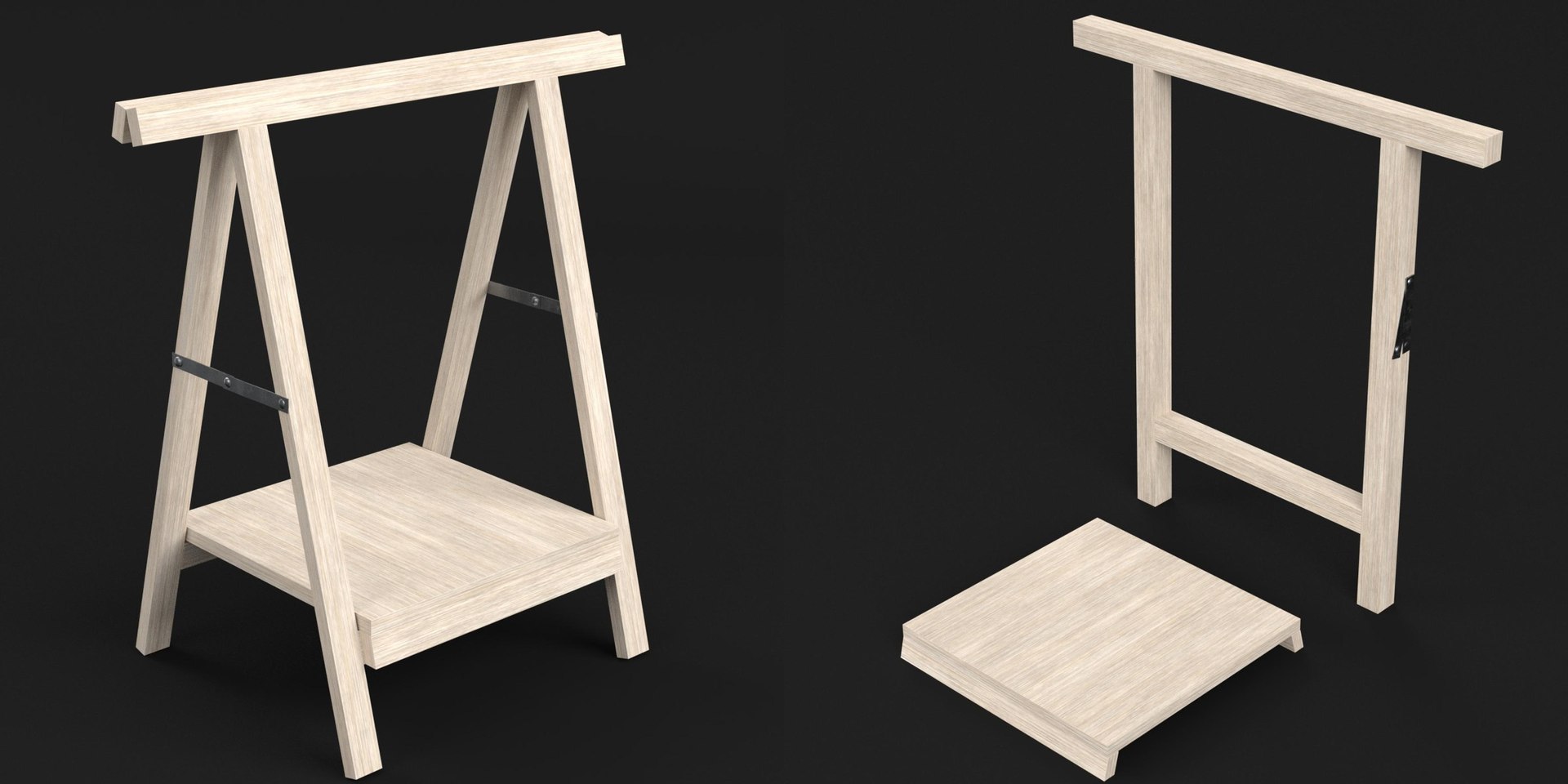 3D Trestle Support 2 - TurboSquid 1998982