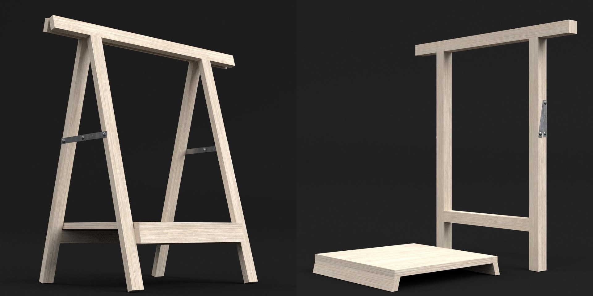 3D Trestle Support 2 - TurboSquid 1998982