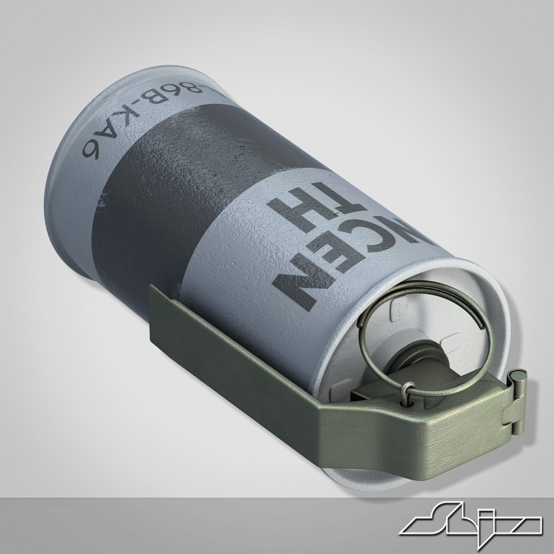 3d model grenade m18 gray explosive