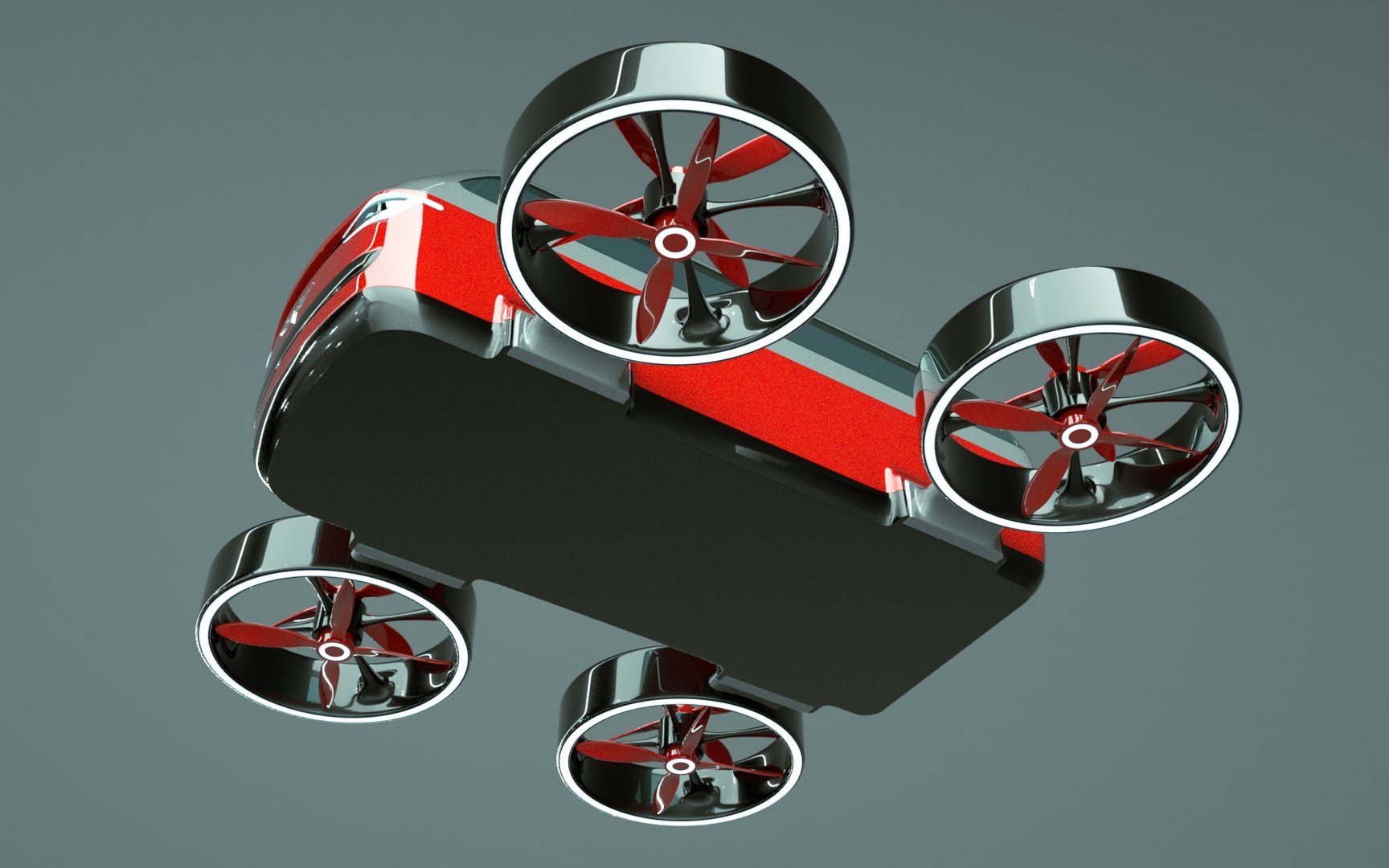 Car Copter 3D Model - TurboSquid 1332698
