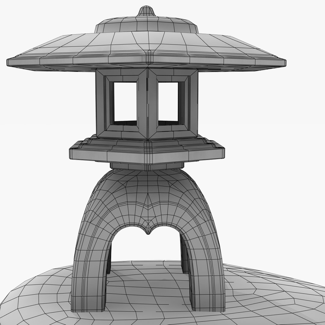 Free Ancient Japan Spirit House 3d Model