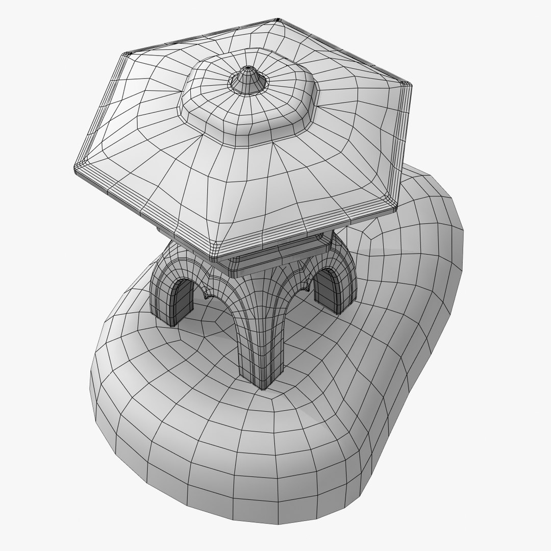 Free Ancient Japan Spirit House 3d Model