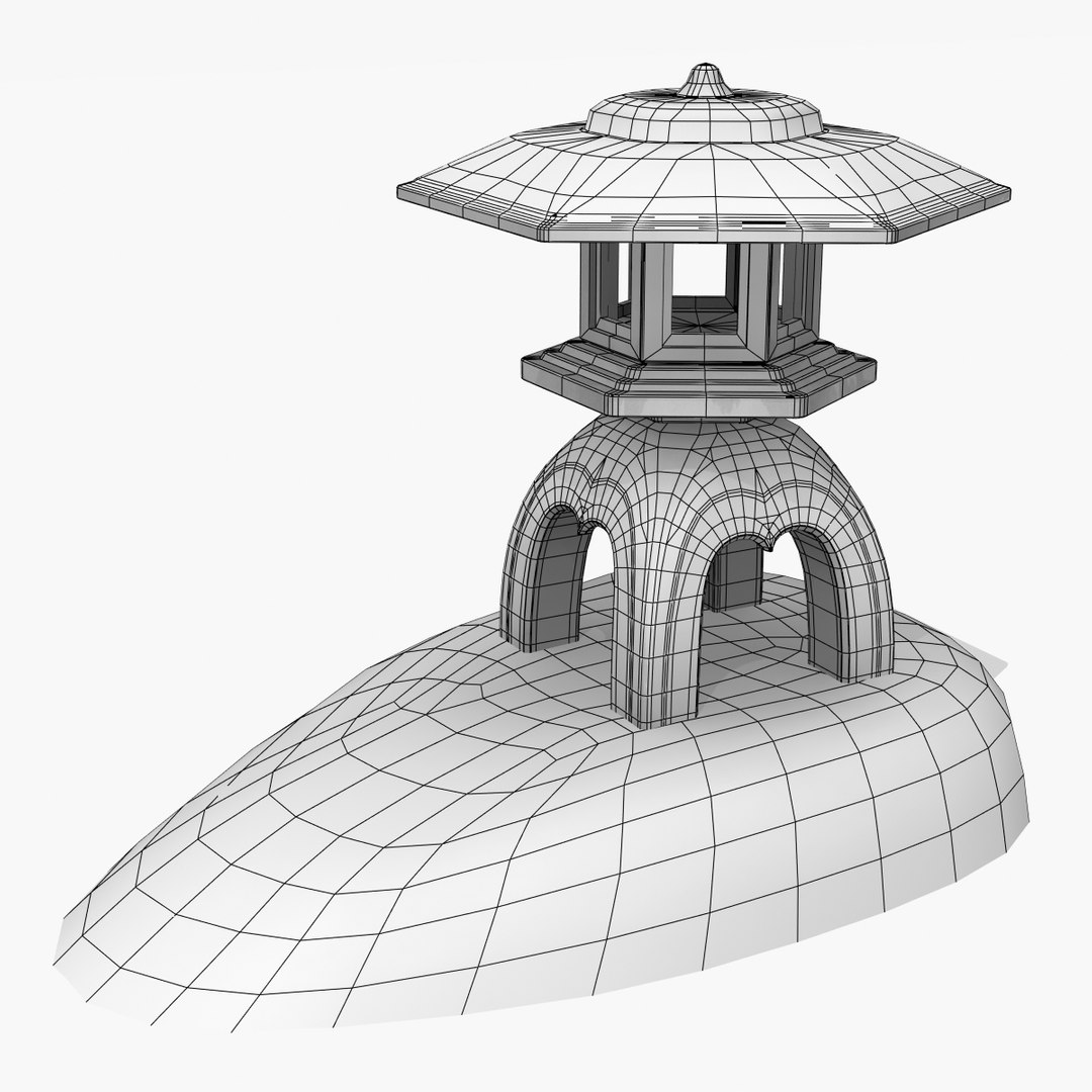Free Ancient Japan Spirit House 3d Model