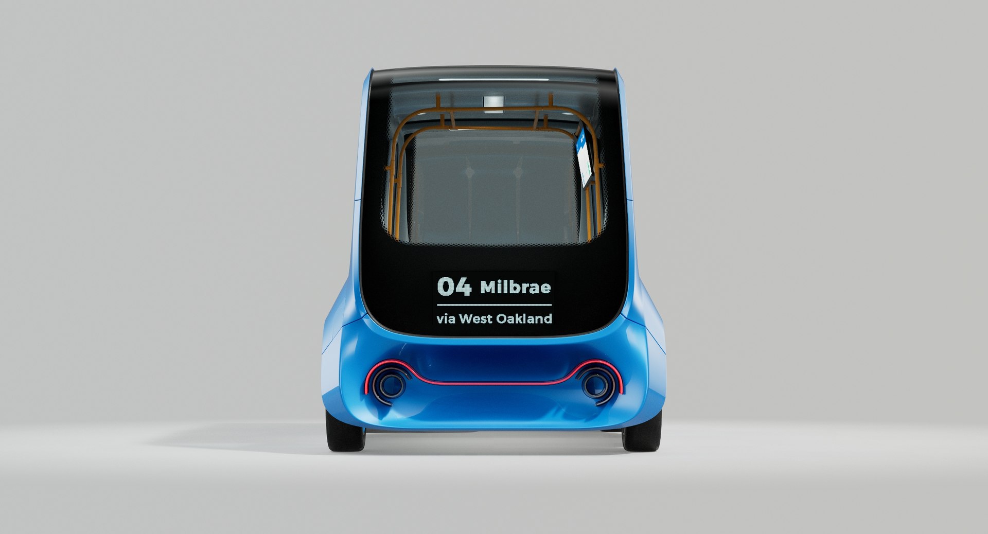 Autonomous electric minibus vehicle 3D model - TurboSquid 1607551