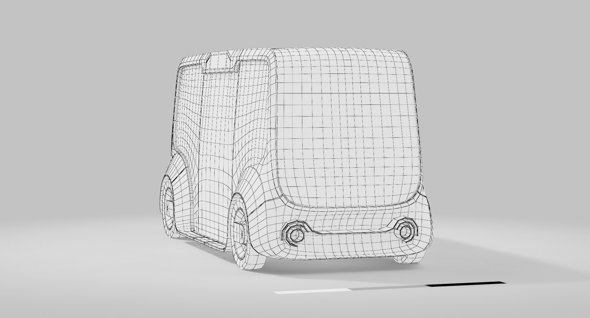 Autonomous electric minibus vehicle 3D model - TurboSquid 1607551