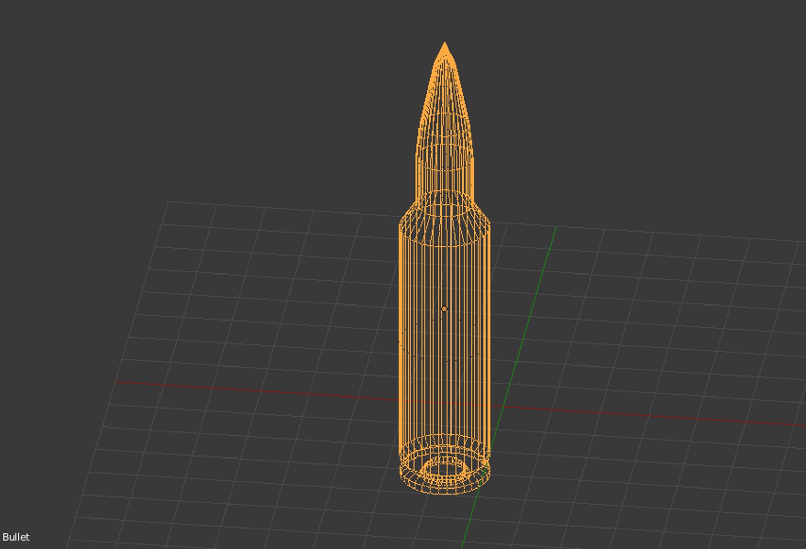 3d gun bullet model