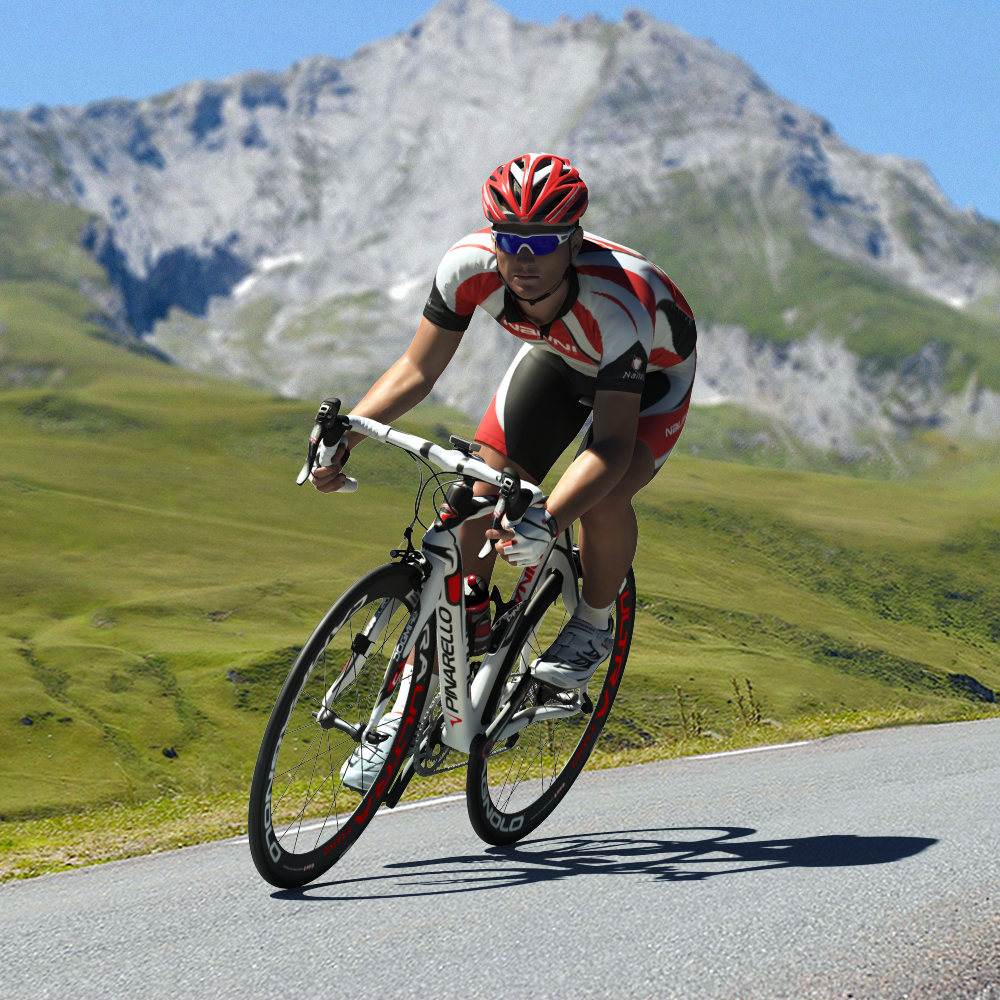 3d rider bike cycler model