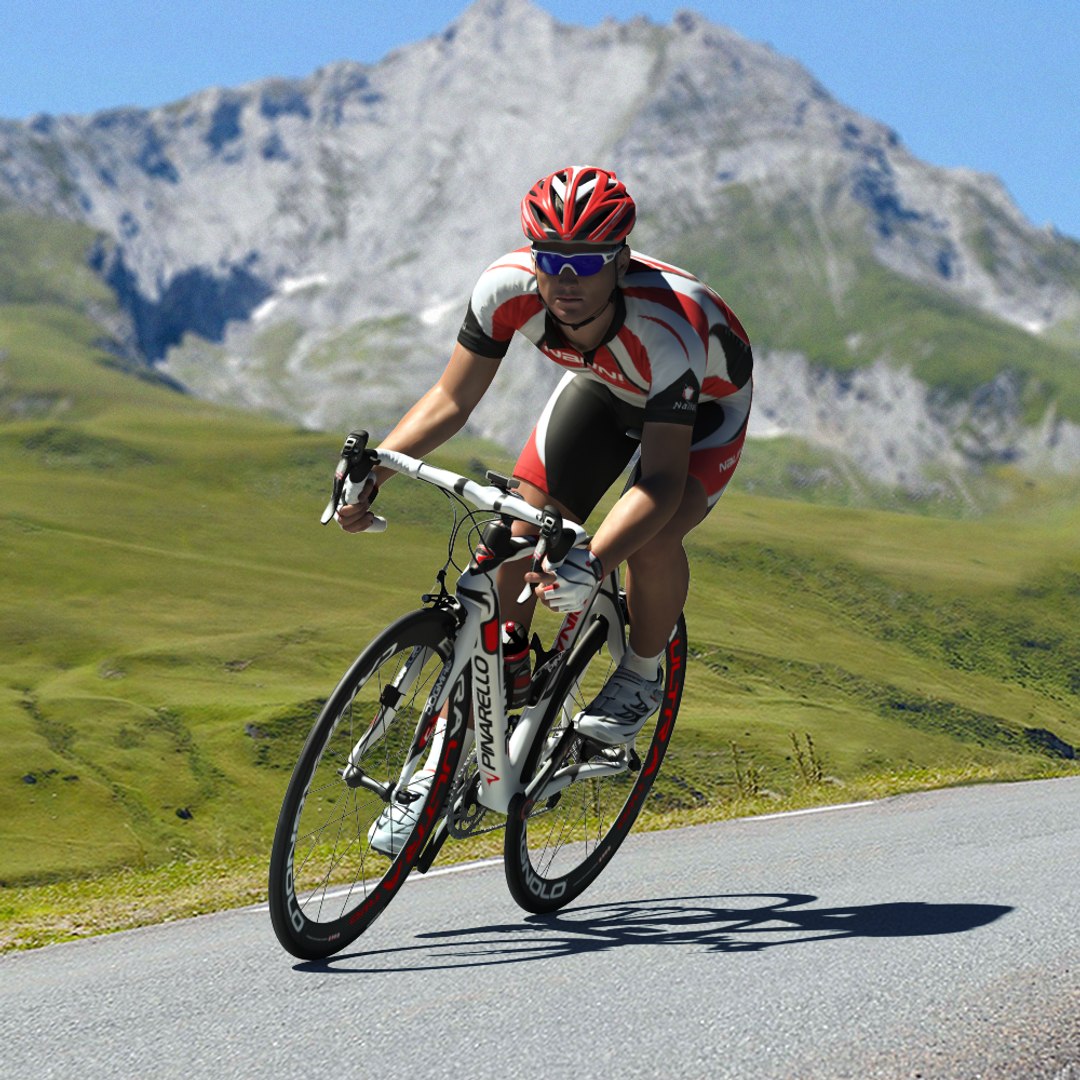 3d Rider Bike Cycler Model