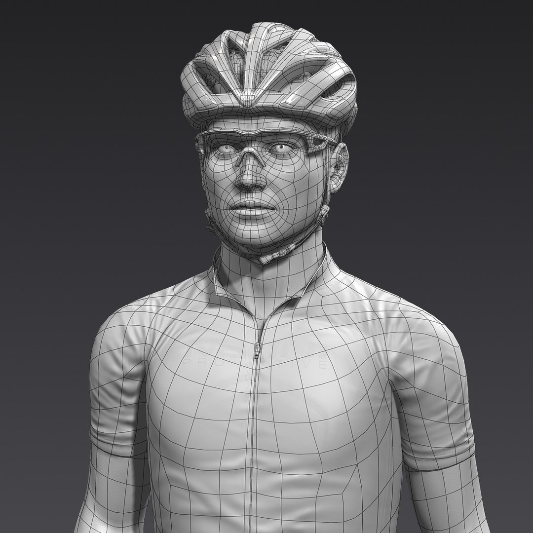 3d Rider Bike Cycler Model