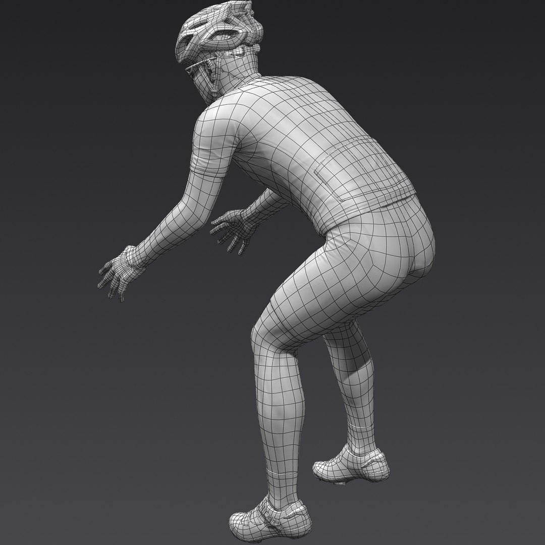 3d Rider Bike Cycler Model