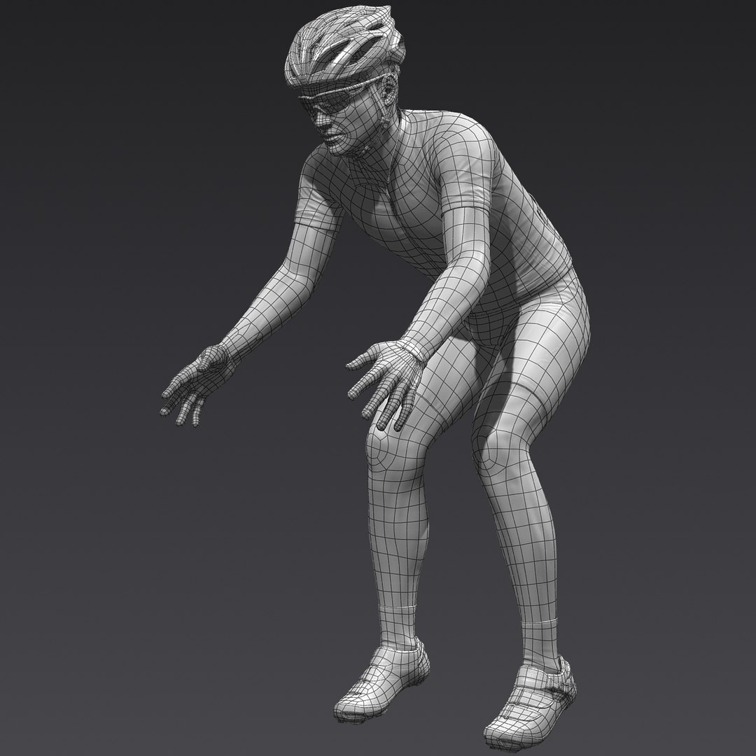 3d Rider Bike Cycler Model