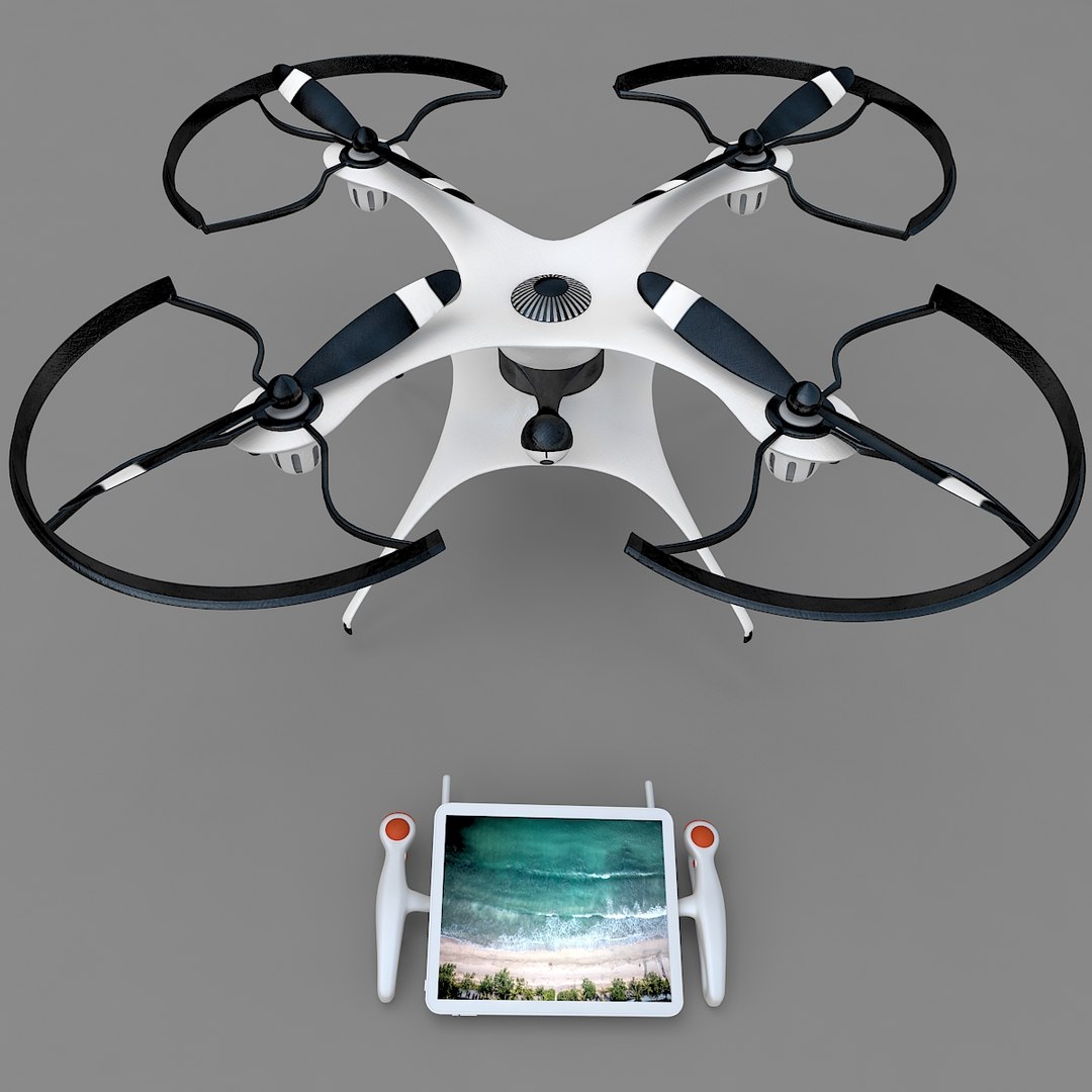 3D Quadcopter Camera Remote Model - TurboSquid 1363601