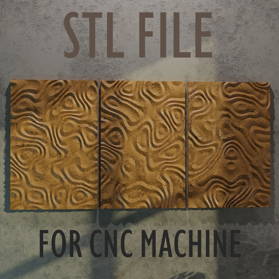 3D MODEL OF A DECORATIVE WALL PANEL FOR A CNC MILLING MACHINE 3D Model ...