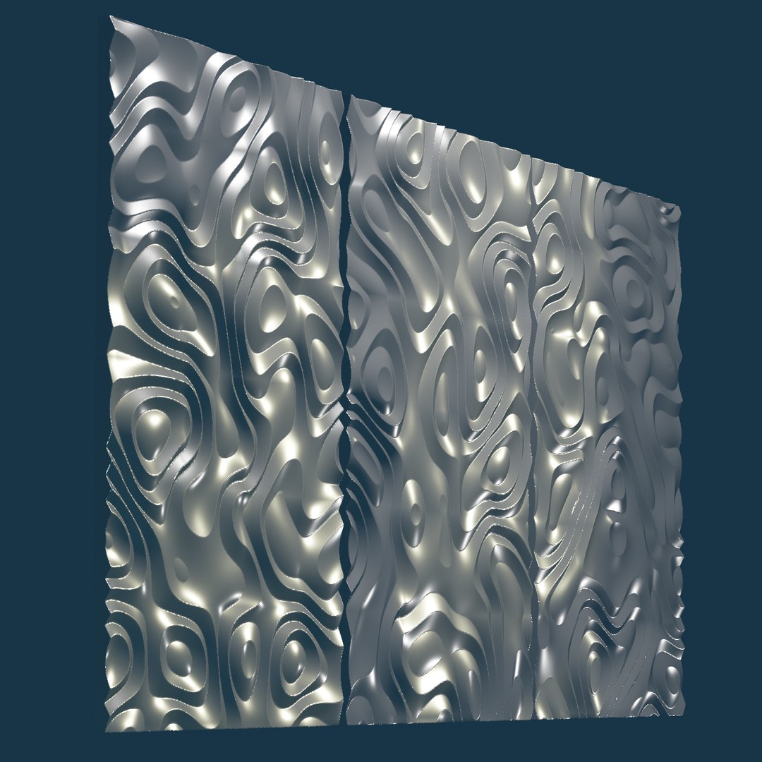 3D MODEL OF A DECORATIVE WALL PANEL FOR A CNC MILLING MACHINE 3D Model ...