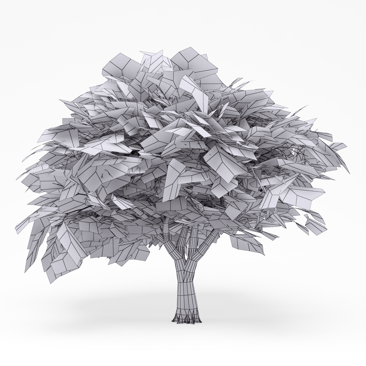 3d deciduous 020 model