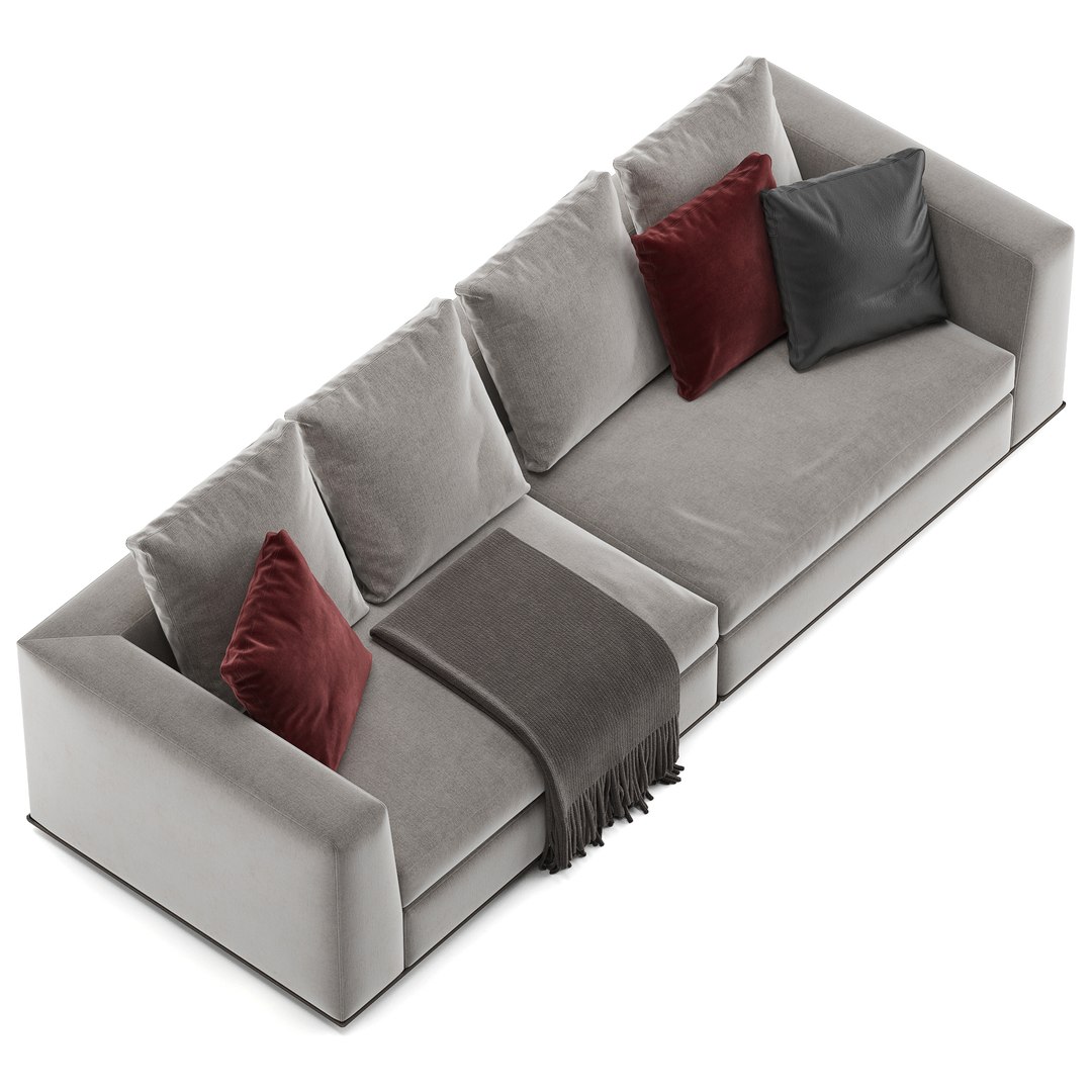 Minotti Powell Sofa 3D - TurboSquid 1763532
