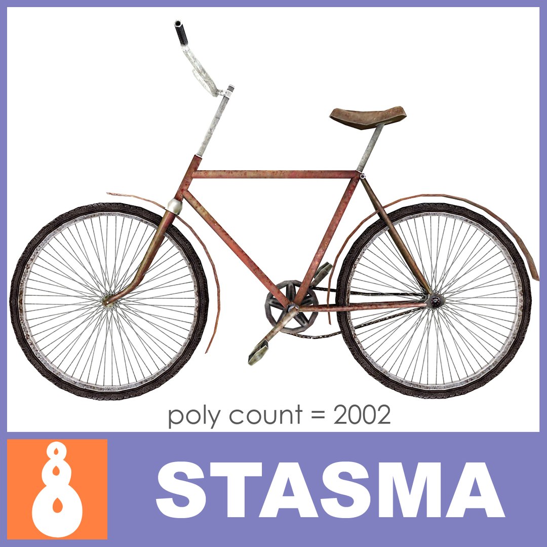 3d old bicycle model