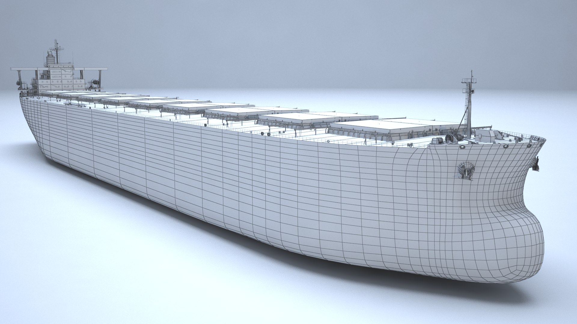 3d Bulk Carrier Ship Cargo Model