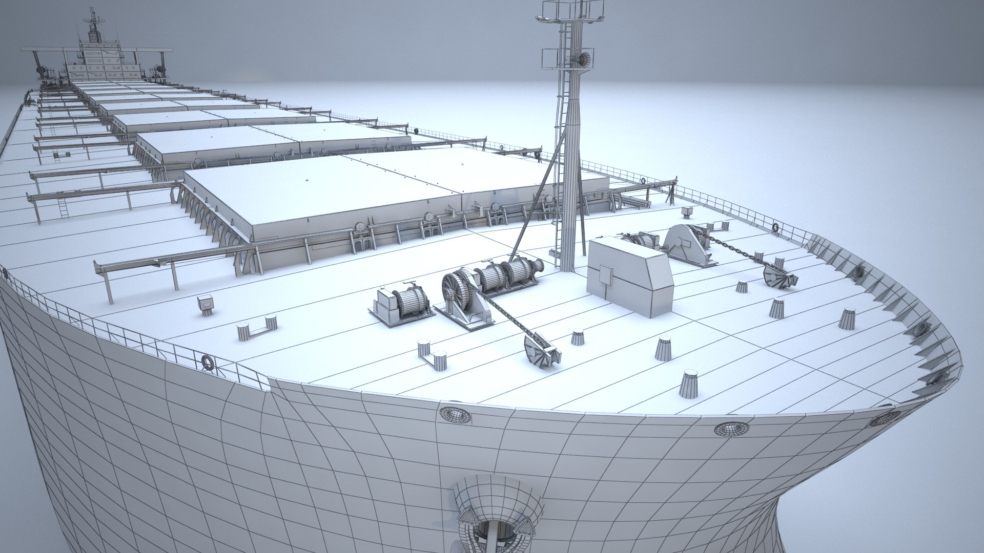 3d Bulk Carrier Ship Cargo Model