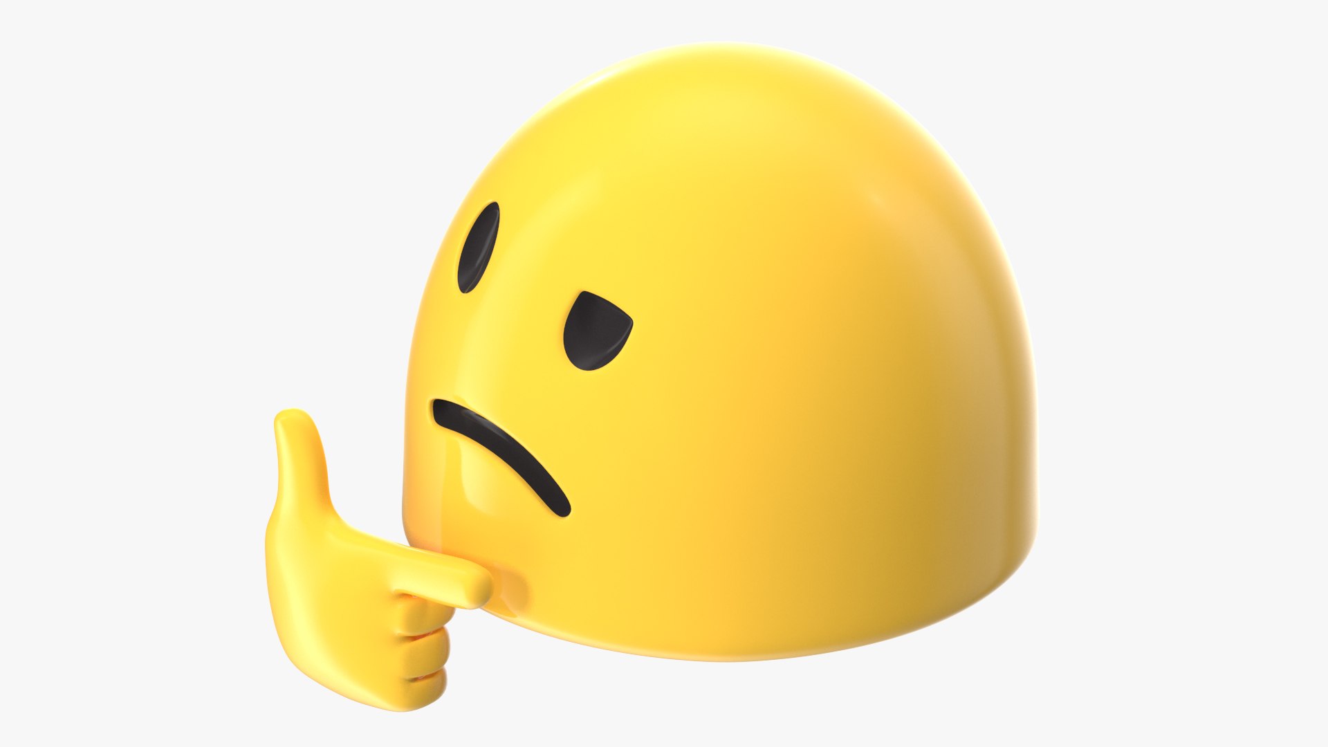 Thinking Face Android Emoji Model - TurboSquid 1823726