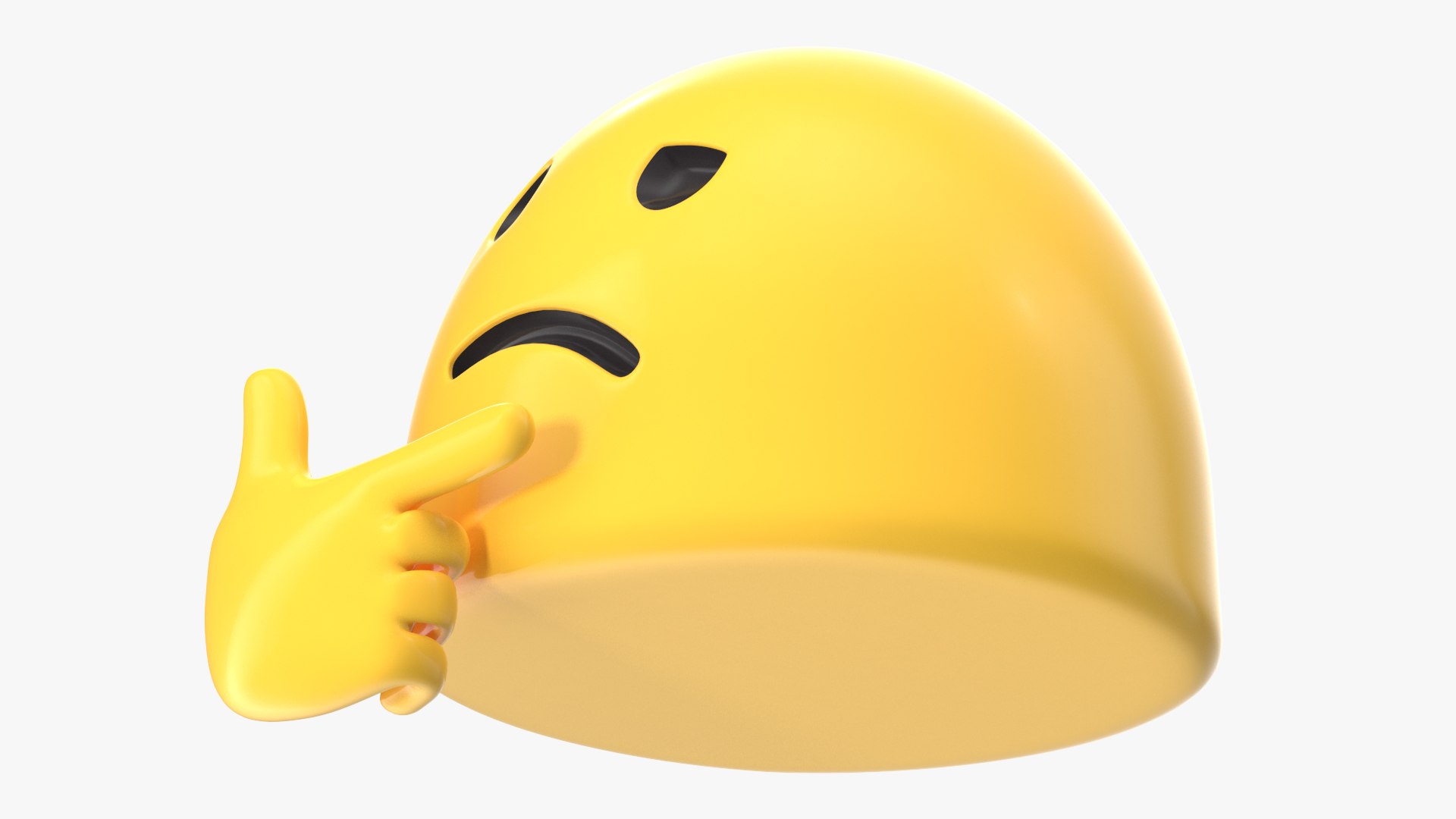 Thinking Face Android Emoji Model - TurboSquid 1823726