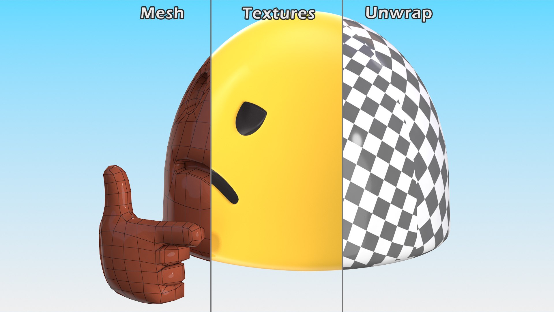 Thinking Face Android Emoji model - TurboSquid 1823726