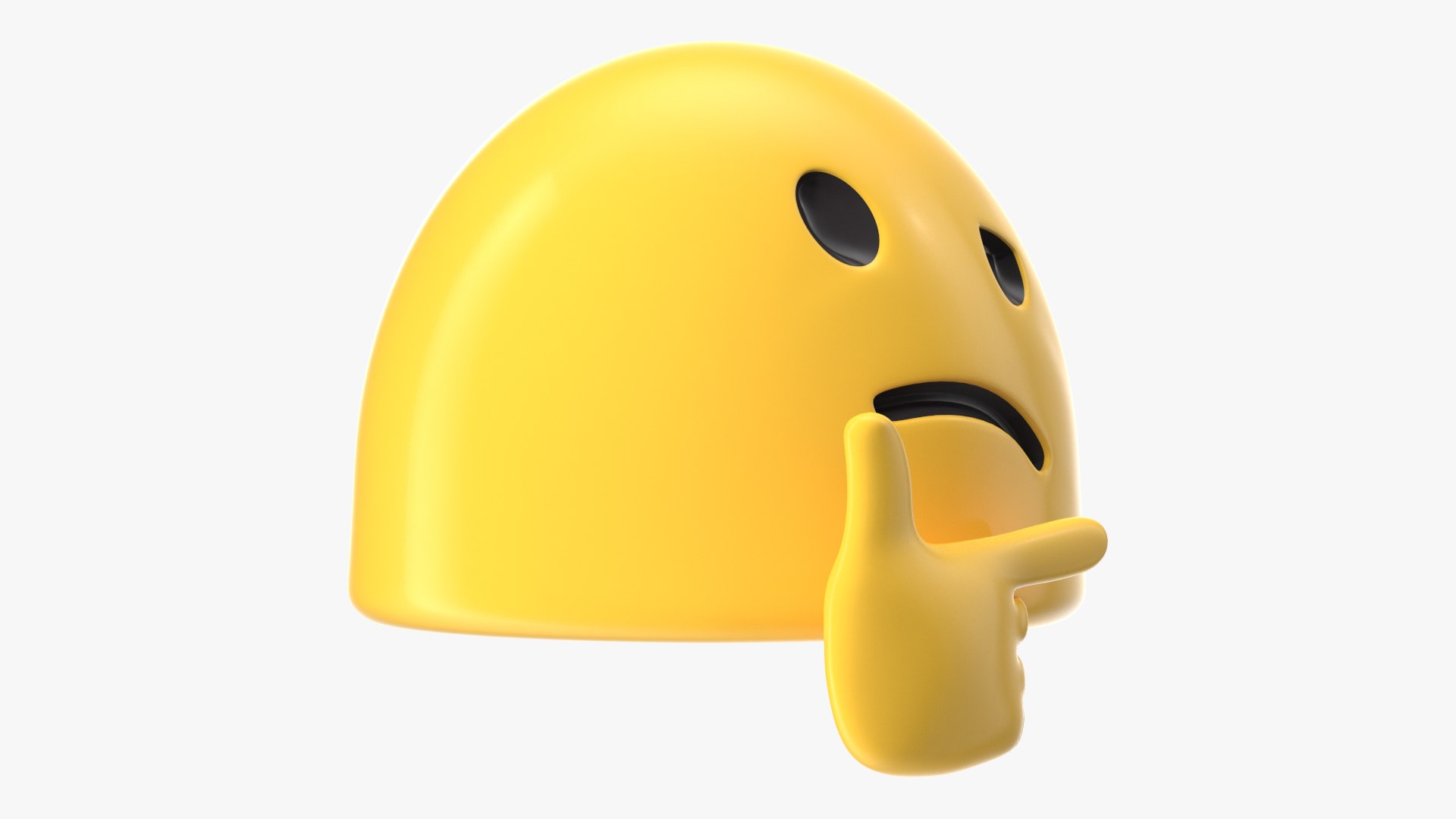 Thinking Face Android Emoji Model - TurboSquid 1823726