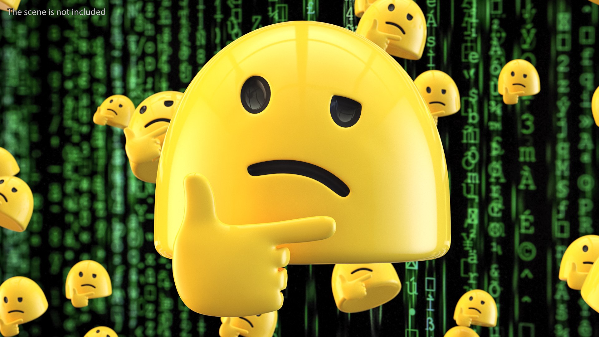 Thinking Face Android Emoji Model - TurboSquid 1823726