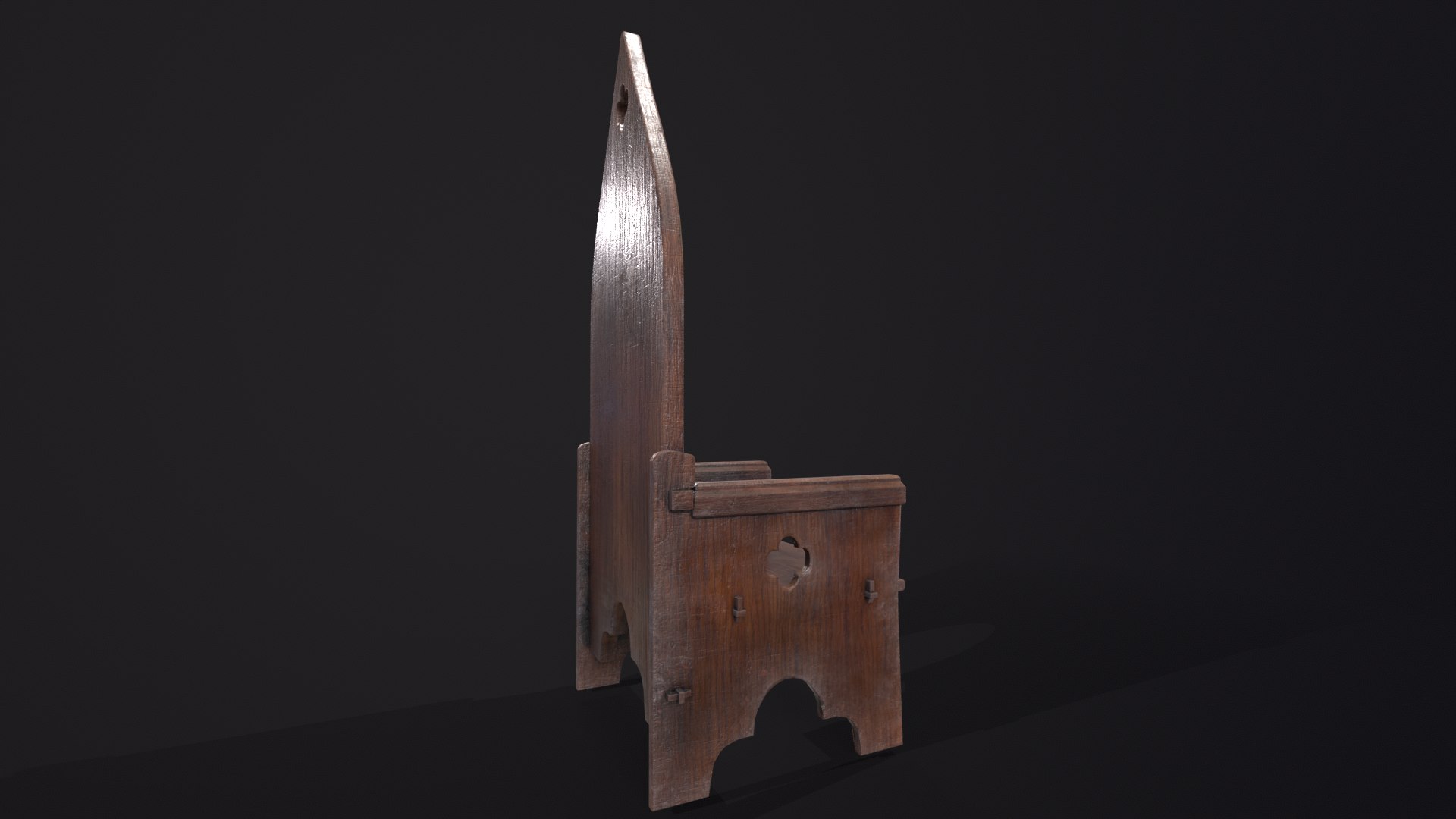3D Gothic Medieval Chair - TurboSquid 2175286